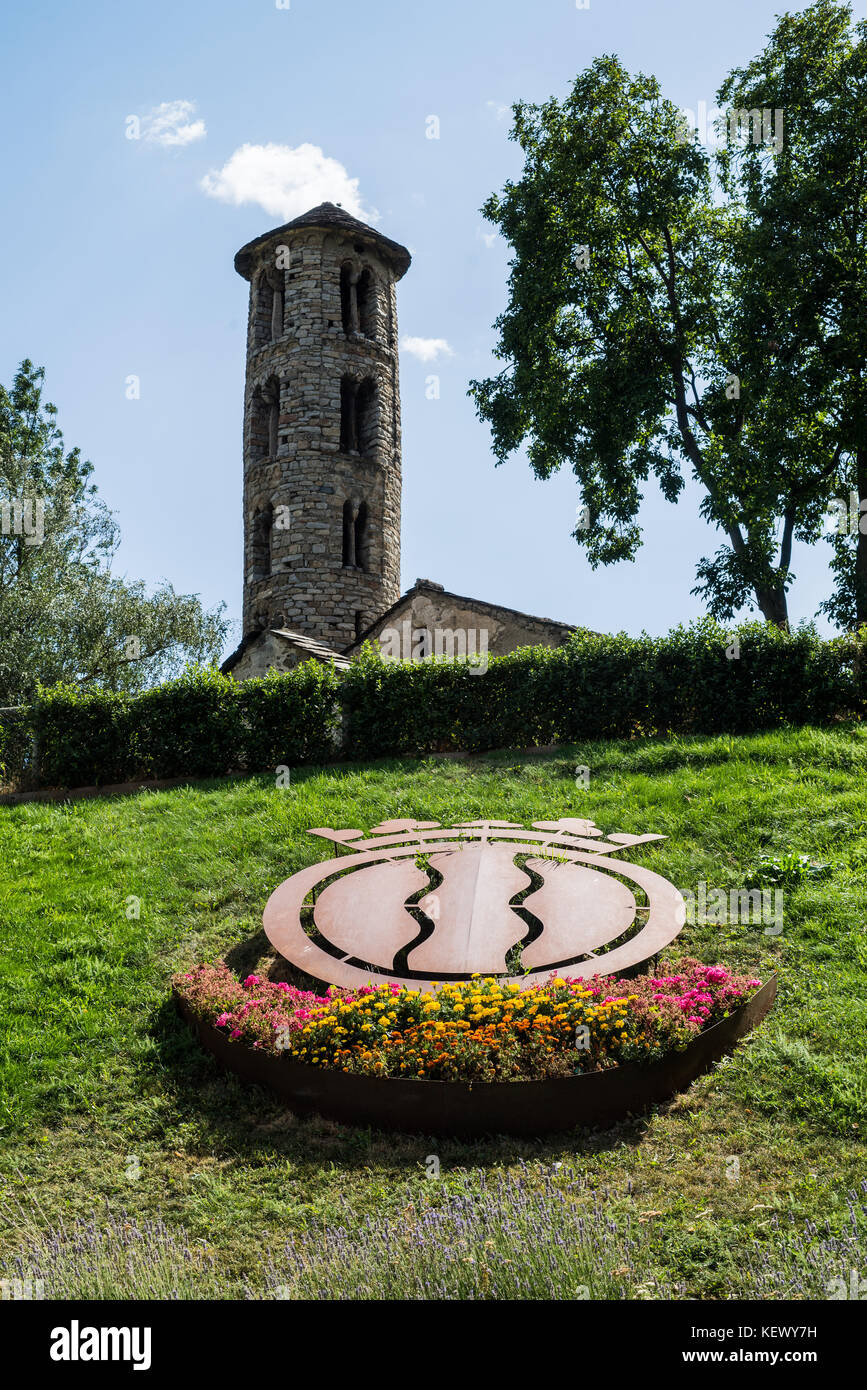 Exterior of the Santa Coloma church, Andorra, Europe Stock Photo - Alamy
