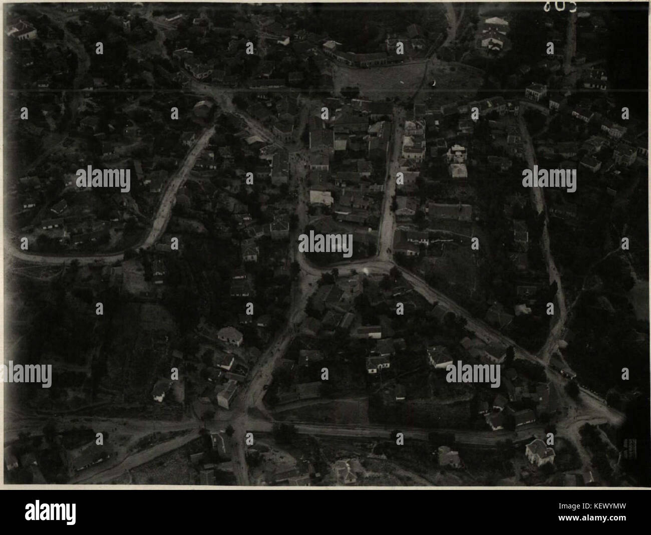 746K 1 84 19 a Bulgarian town as seen from the air, 1930s Stock Photo ...