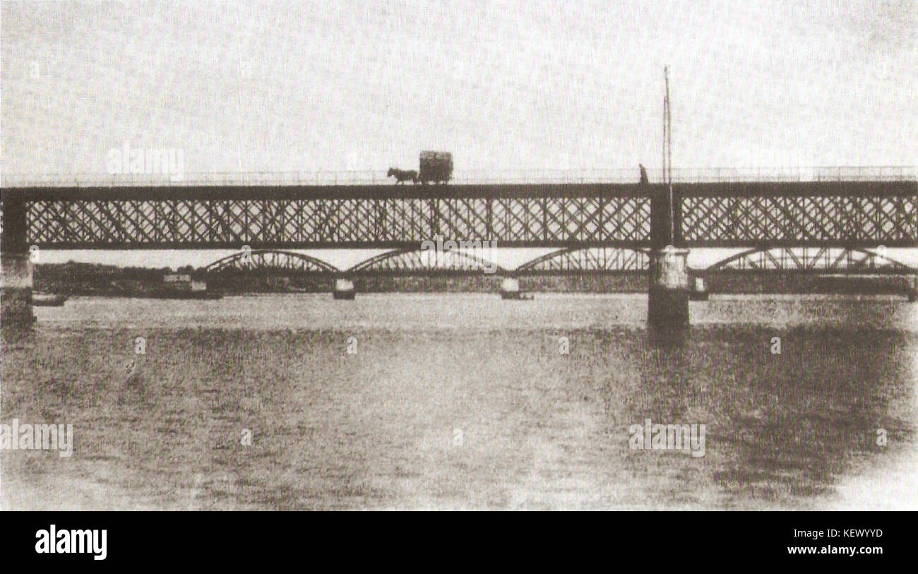 1920s Postcard Bridges over the Arade River Stock Photo - Alamy