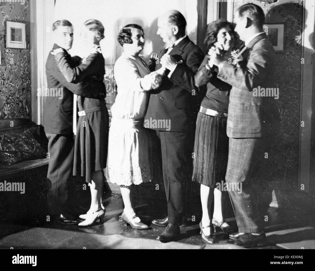 Dance, tableau, men, women, free time Fortepan 7873 Stock Photo - Alamy