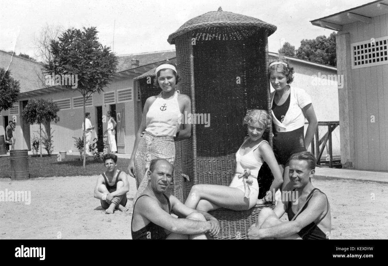 Beach Fortepan 18489 Stock Photo - Alamy