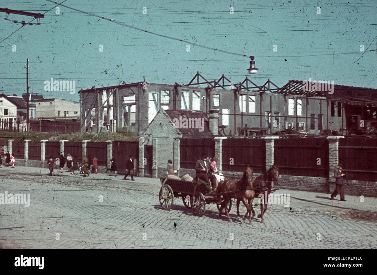 Colorful, chariot Fortepan 92523 Stock Photo - Alamy