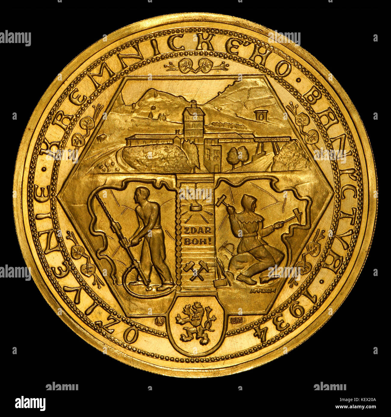 Czechoslovakia 1934 10 Ducats (rev Stock Photo - Alamy