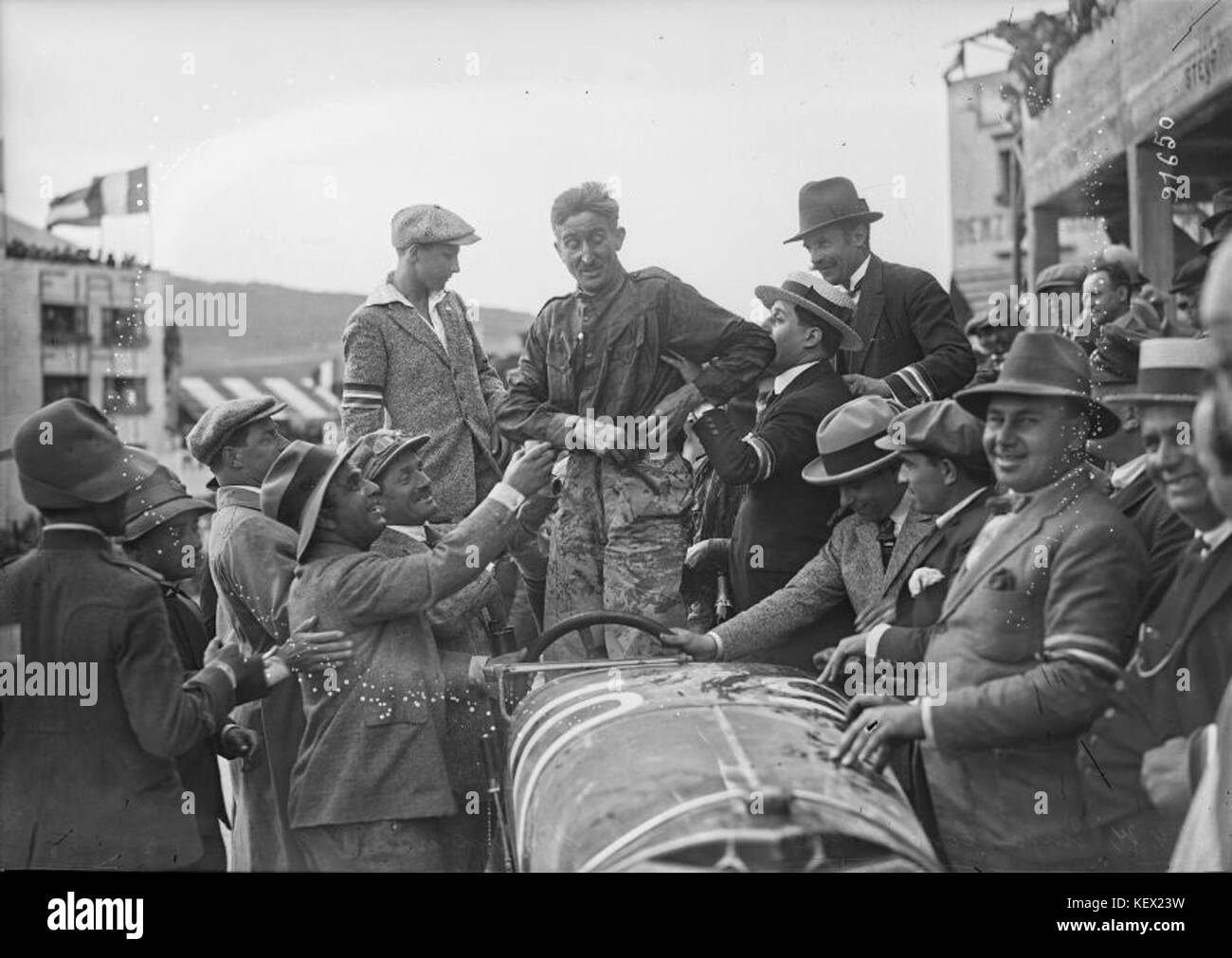 Christian Werner vainqueur de la Targa Florio 1924, sur Mercedes Stock ...
