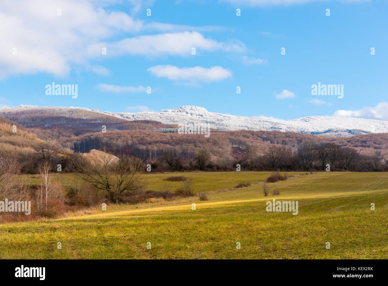 Early winter in Slovakia, snow covered peaks Stock Photo - Alamy