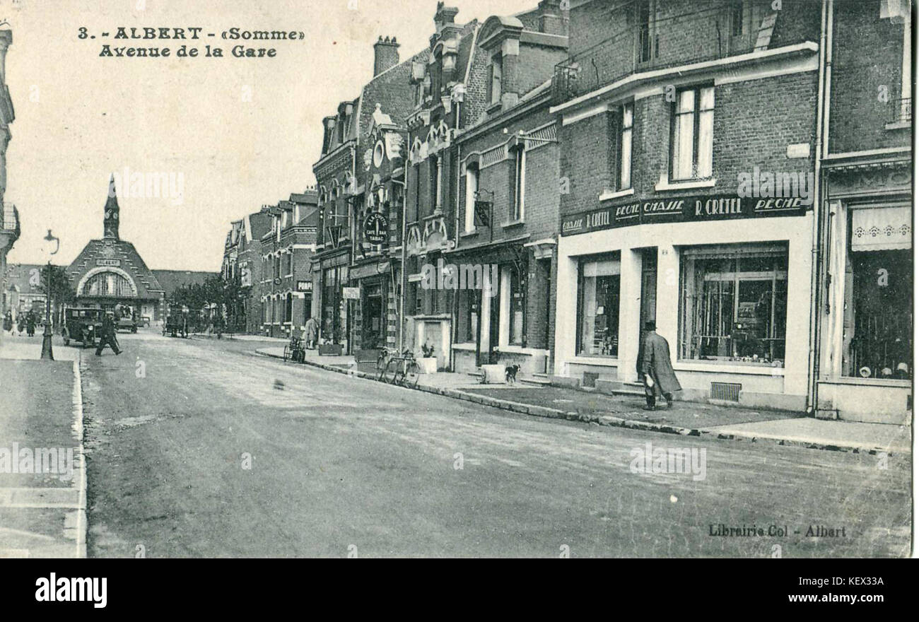 Col 3 ALBERT Avenue de la Gare Stock Photo - Alamy