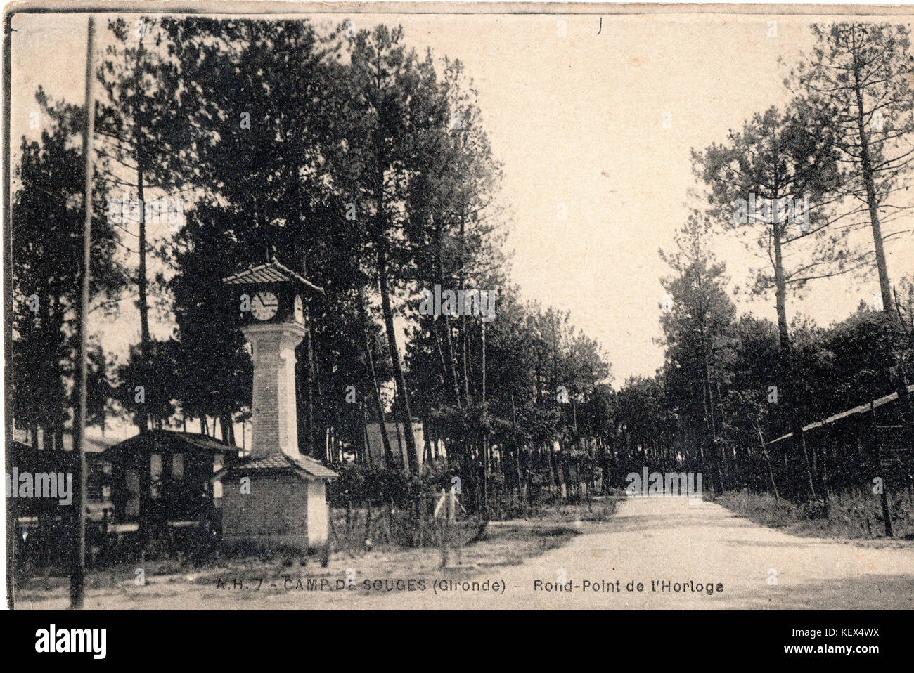 Camp militaire de Souge (Gironde) c 1925 Stock Photo - Alamy