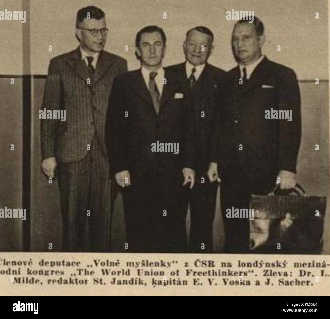 Emanuel Voska 1938 Stock Photo - Alamy