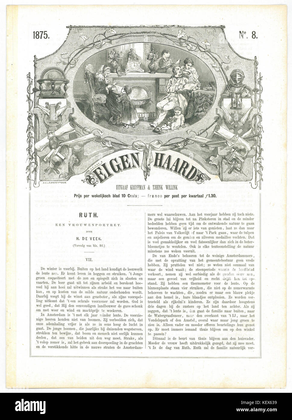 Eigen Haard 1875 No 8 pagina 65 Stock Photo - Alamy