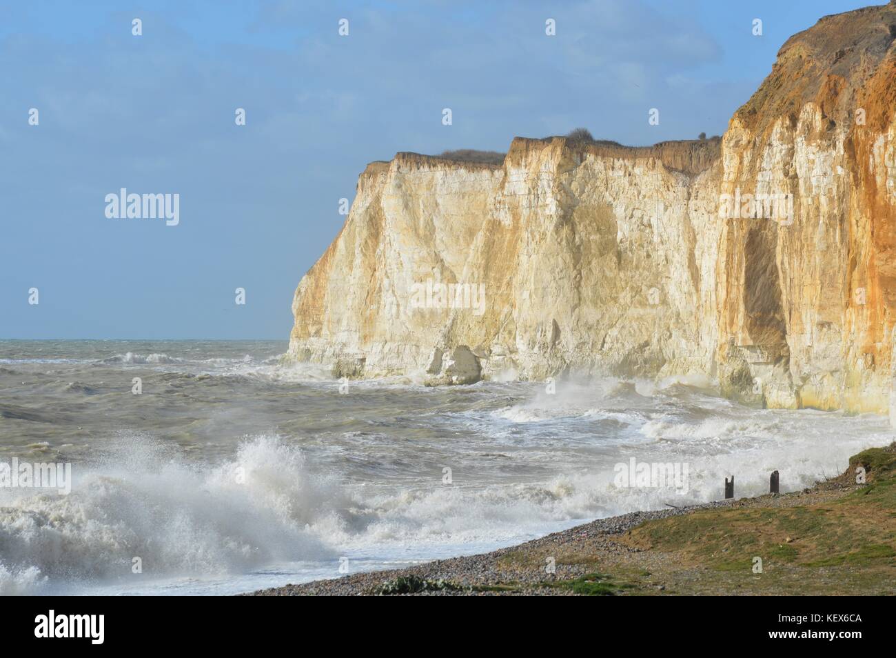 Chalk cliff along the South Coast of England Stock Photo - Alamy