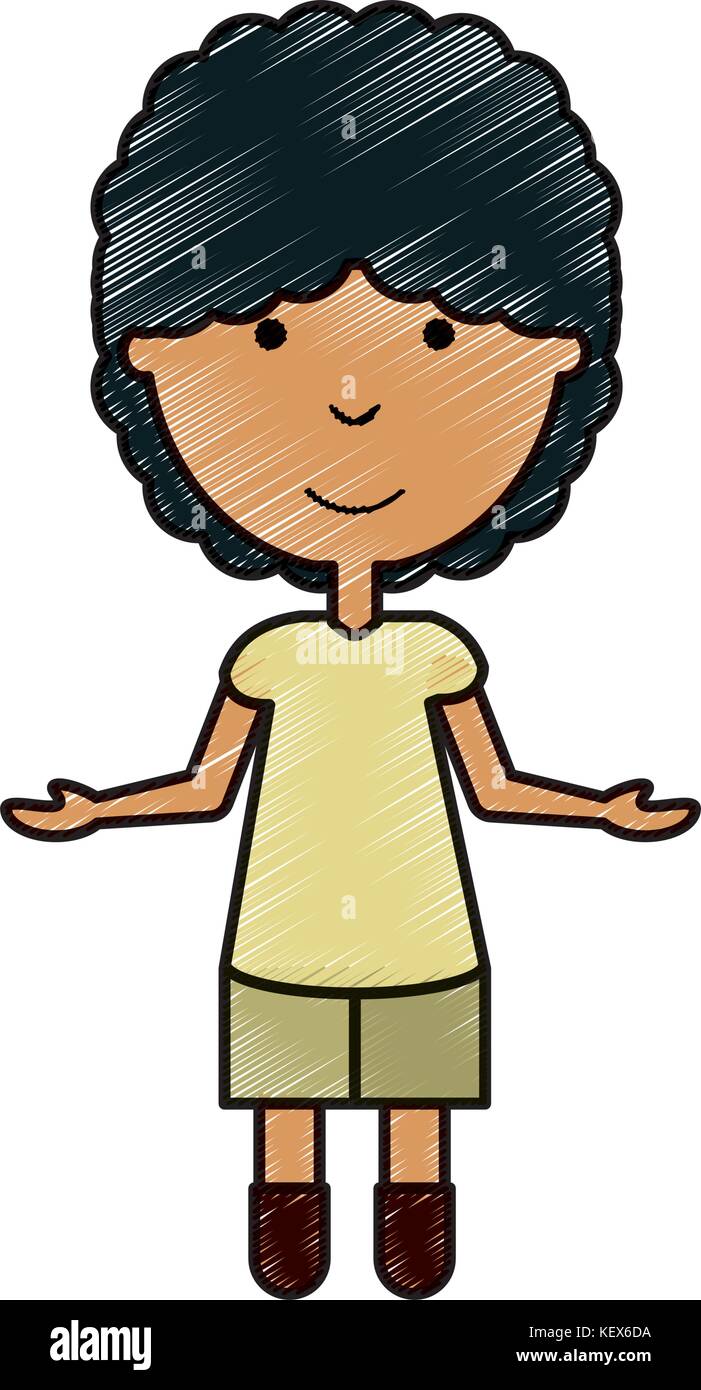 colored man with open arms over white background vector illustration ...