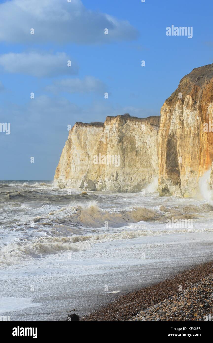 Chalk cliff along the South Coast of England Stock Photo - Alamy