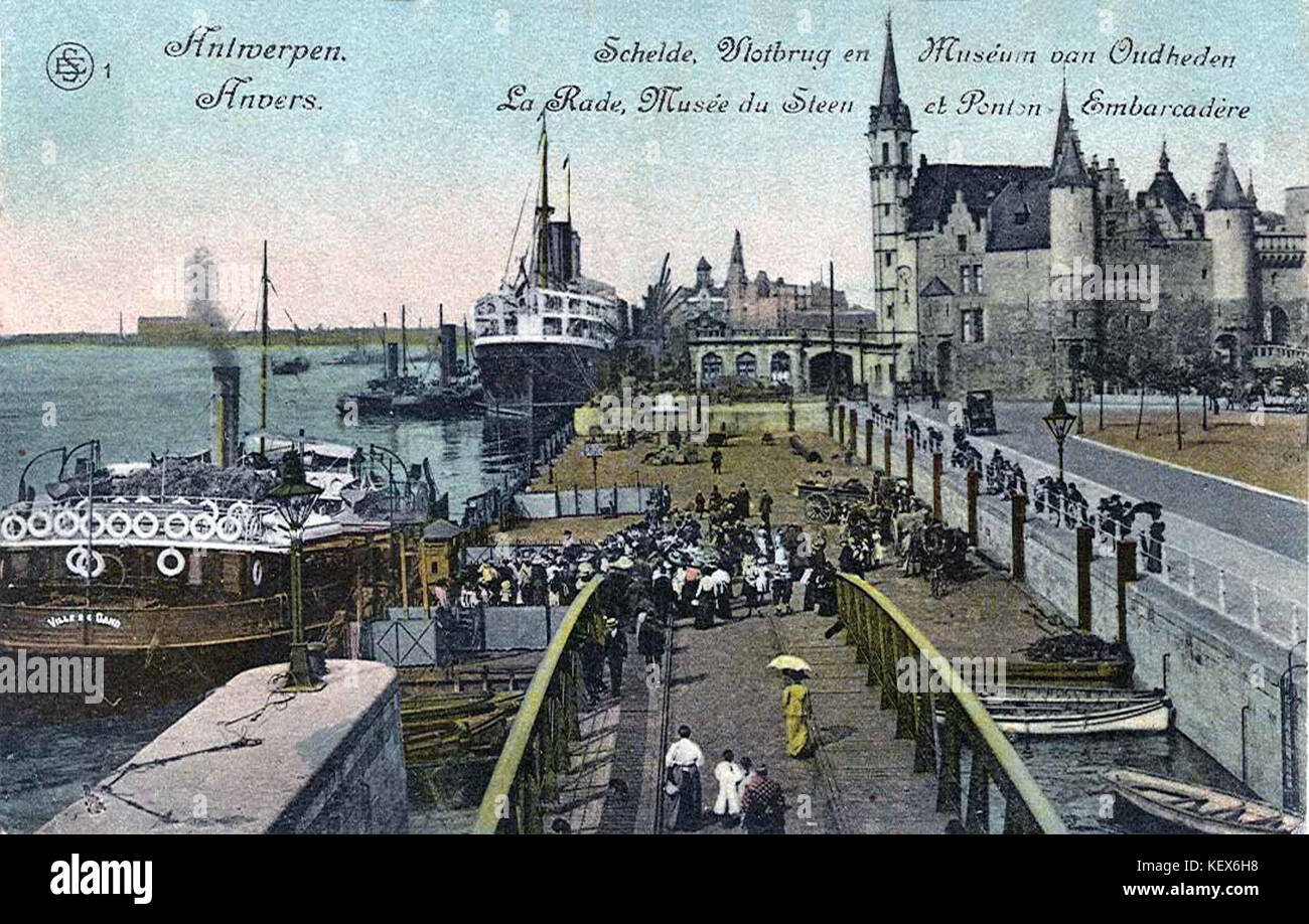 Antwerpen Schelde Stock Photo - Alamy