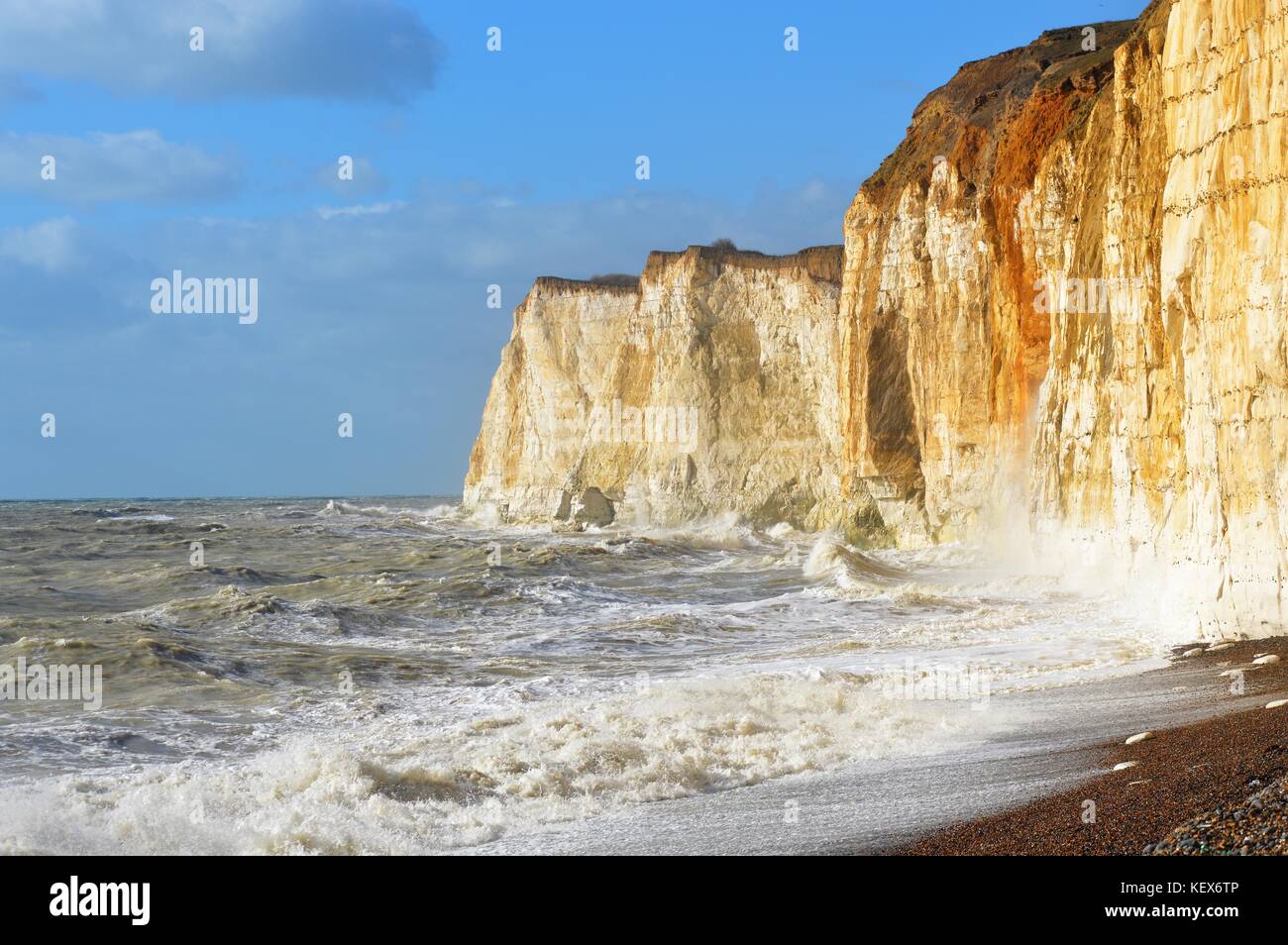 Chalk cliff along the South Coast of England Stock Photo - Alamy