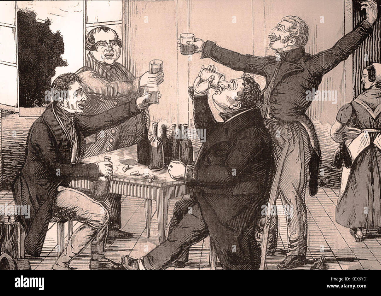 Beuverie image d'Epinal Stock Photo - Alamy