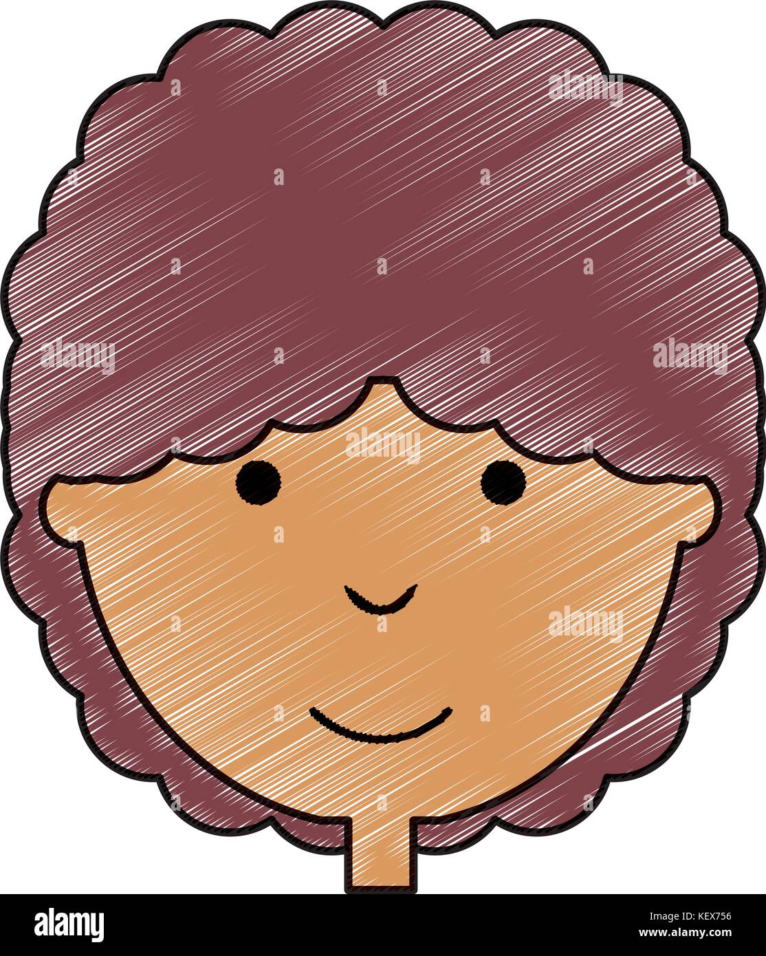 colored man face over white background vector illustration Stock Vector ...