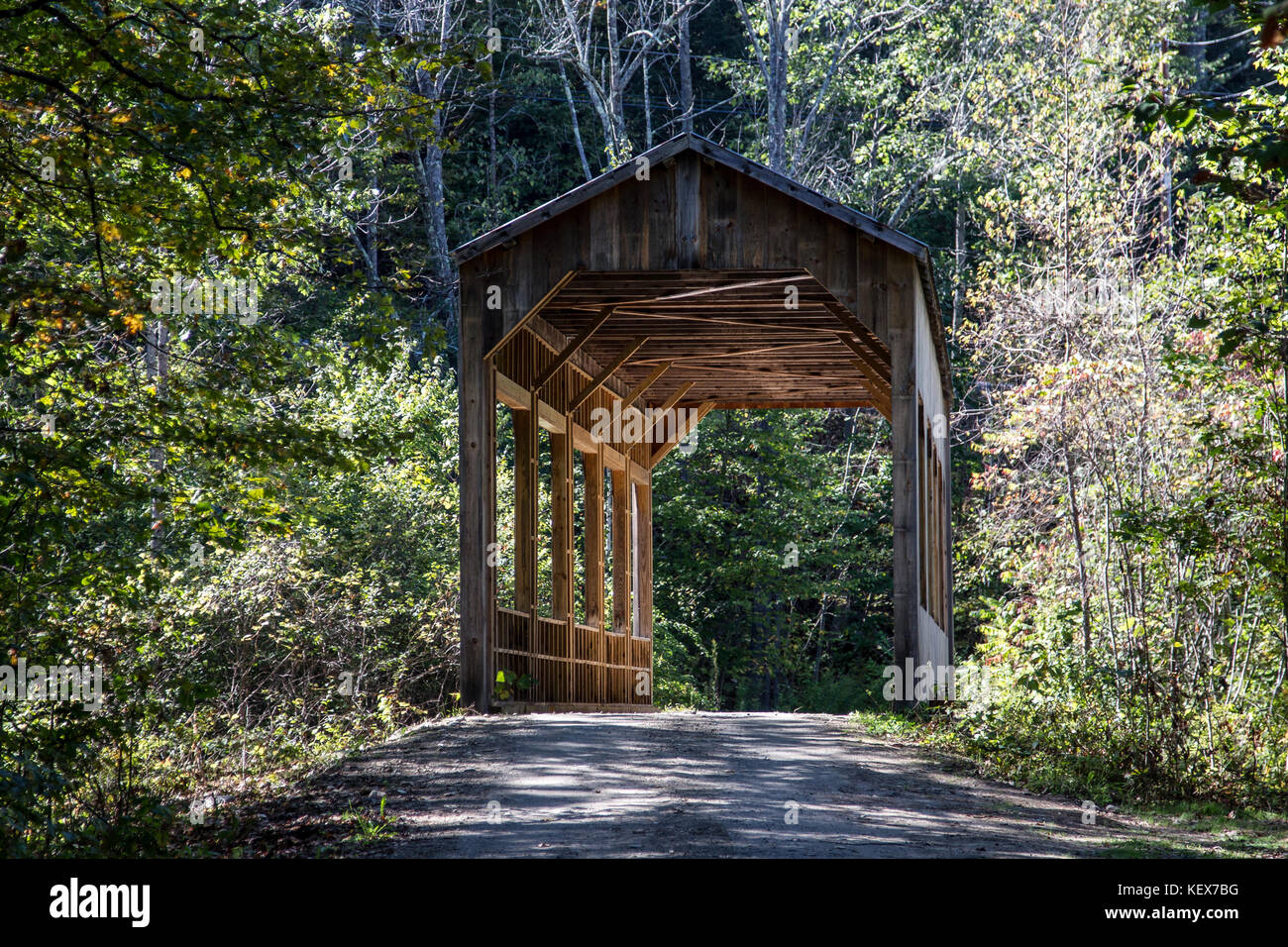 New England Covered Bridge Stock Photo - Alamy