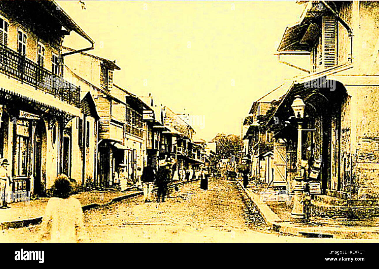 Cayenne rue Cabassou Stock Photo - Alamy