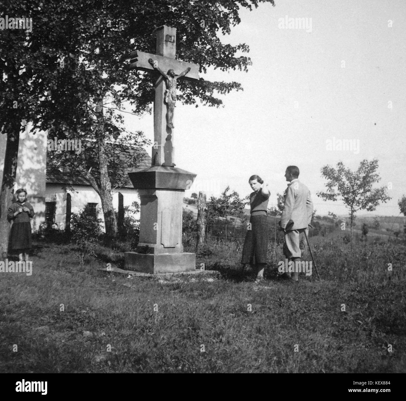 Religion cross christianity symbols Black and White Stock Photos ...