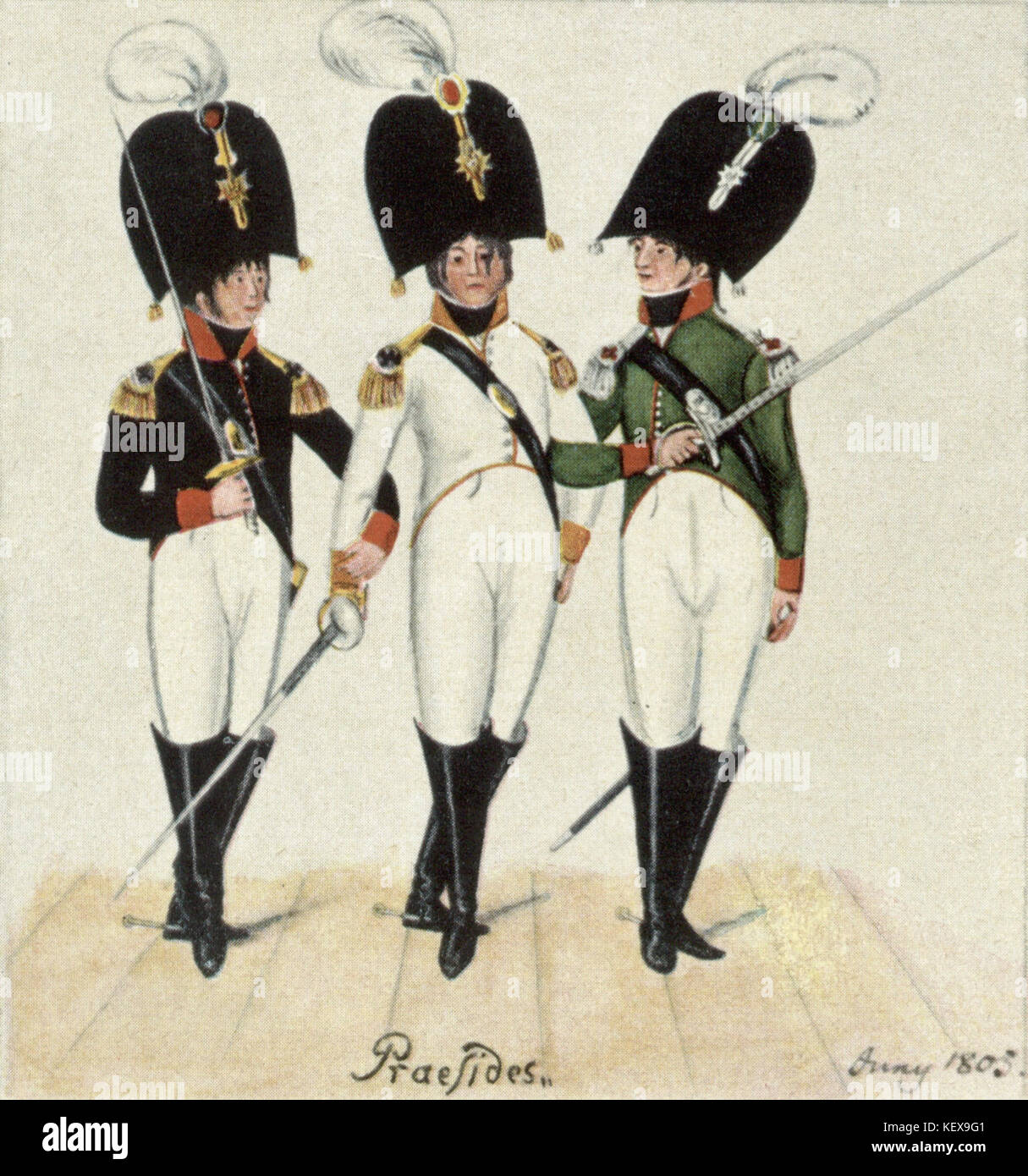 A historical document or image related to the Corps Silesia in Breslau ...