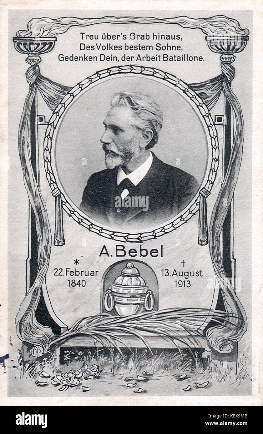 August Bebel postcard Stock Photo - Alamy