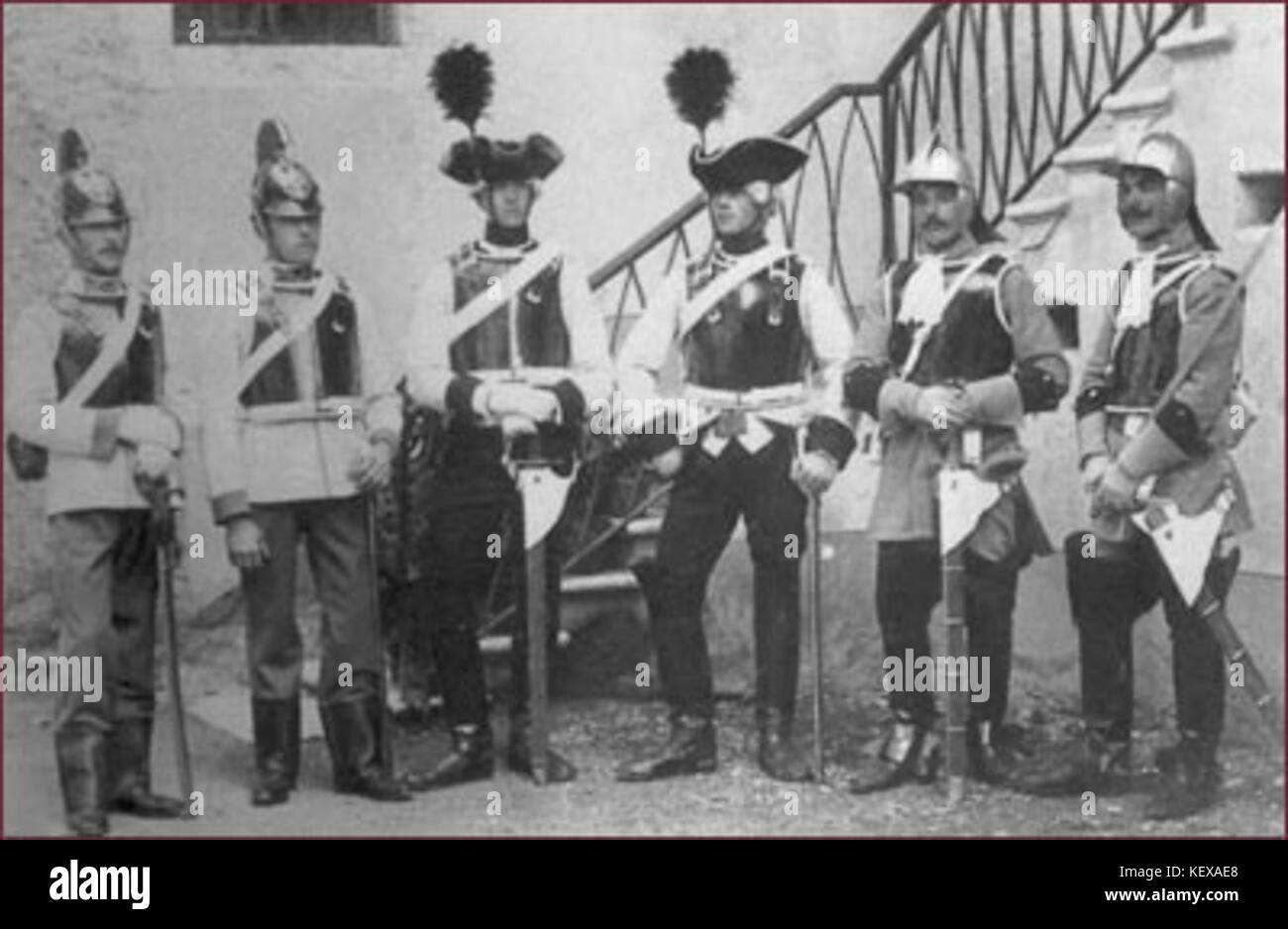 5th Dragoon regiment in historical uniforms Stock Photo - Alamy