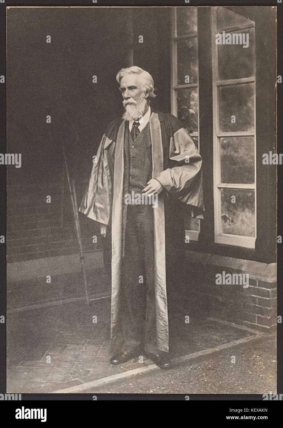 Albert Venn Dicey in academic robes Stock Photo - Alamy