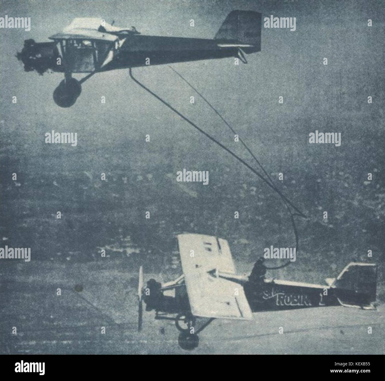 The Curtiss Robin is a single-engine monoplane, and this 1929 image ...