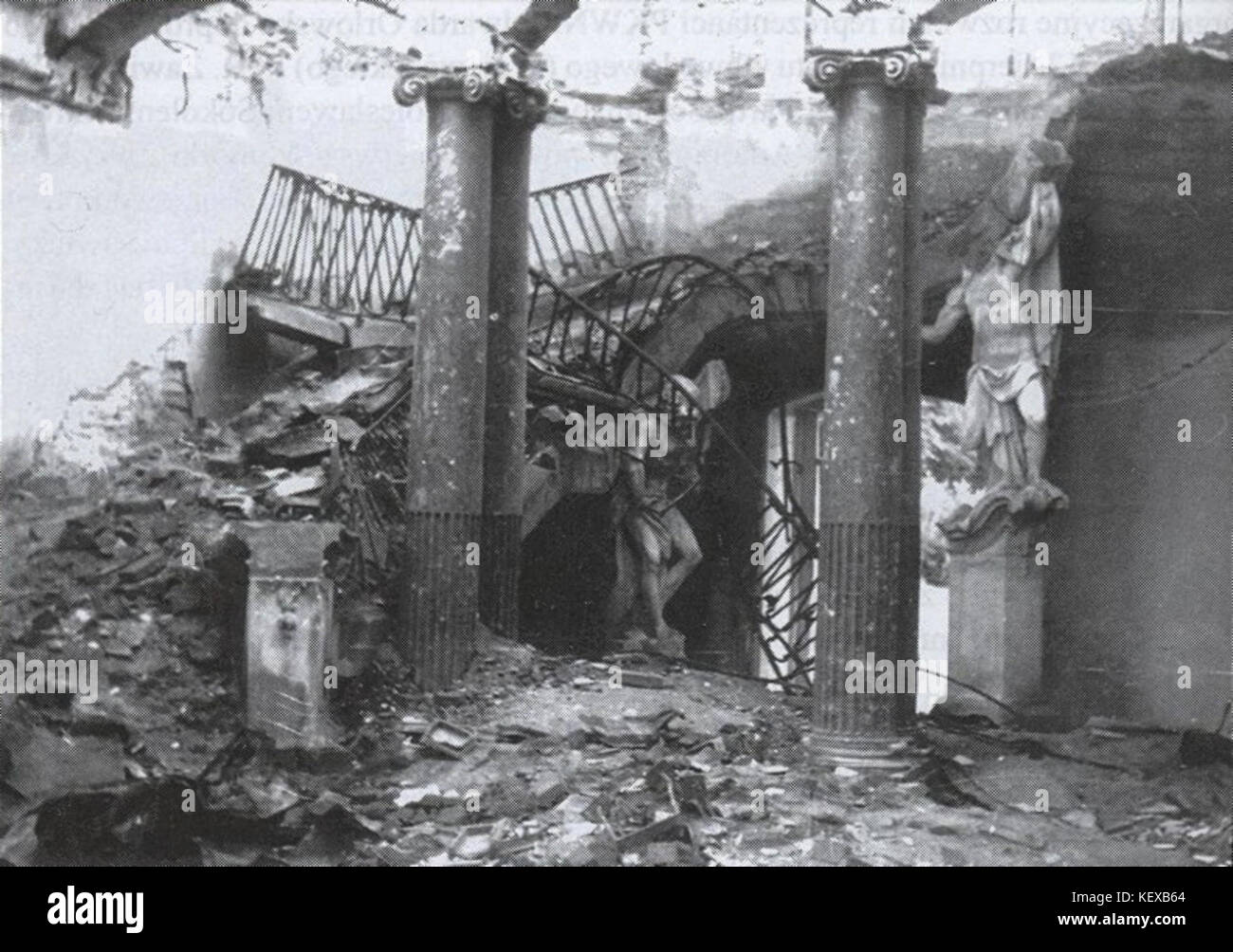 Destroyed Branicki Palace Stock Photo - Alamy