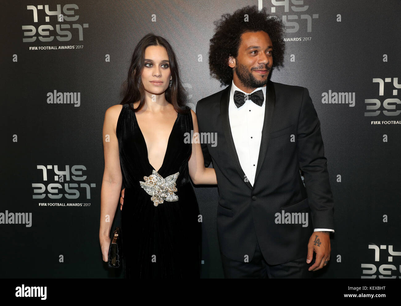 Marcelo Vieira and Clarisse Alves during the Best FIFA Football Awards ...