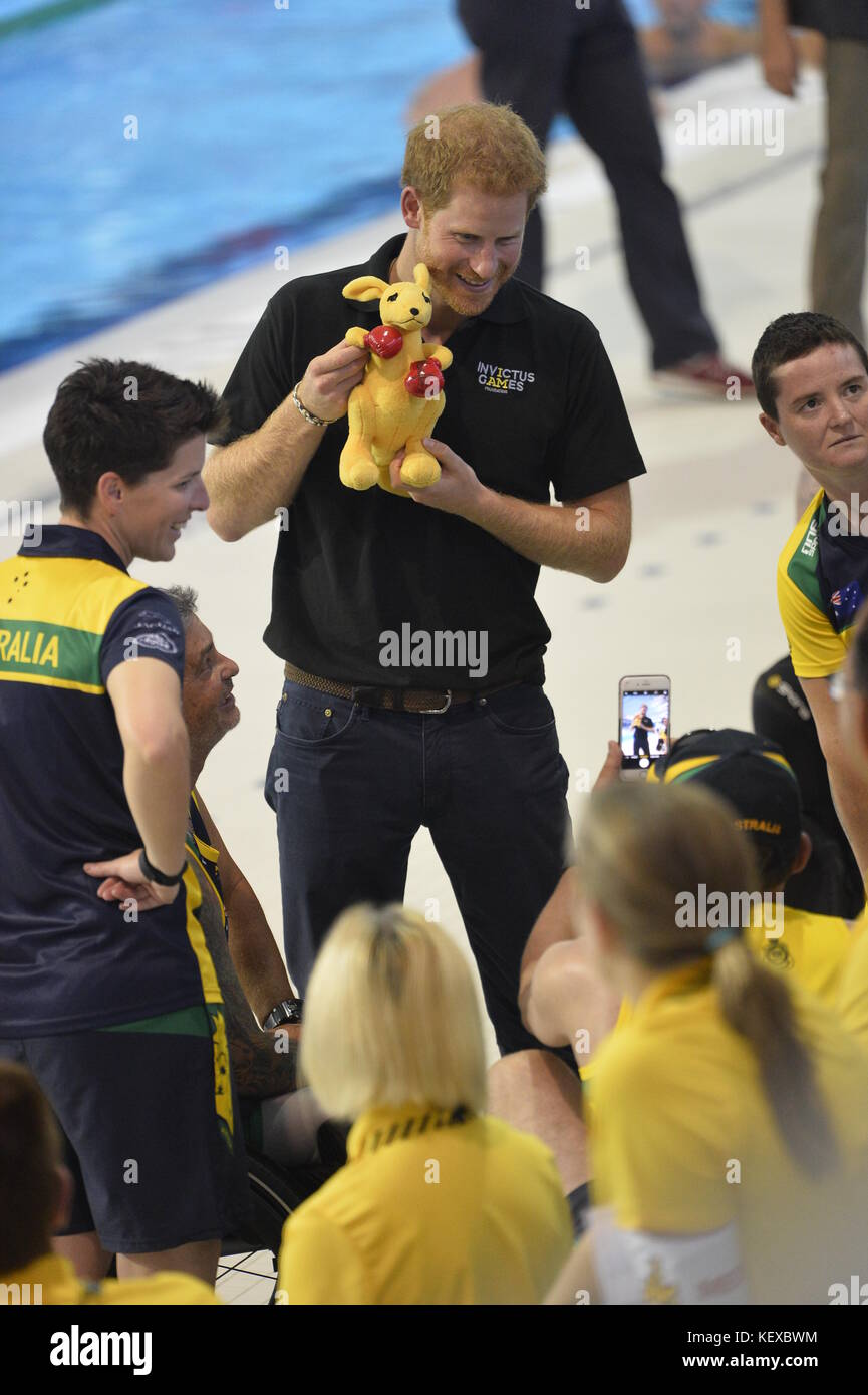 Prince Harry attends Invictus Games Sports training at the Toronto Pan ...