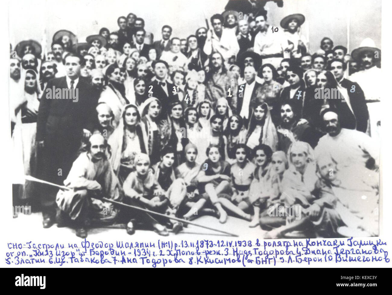 This image from 1735 shows Russian opera singer Feodor Chaliapin ...