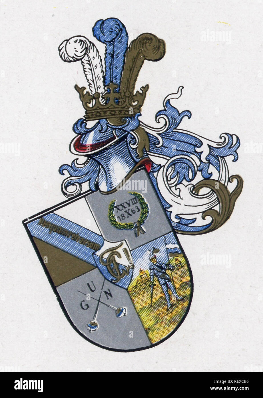 Corps Teutonia Graz (Wappen Stock Photo - Alamy