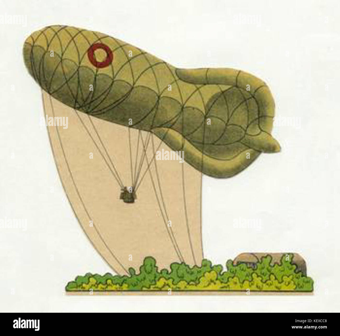 1930s Danish observation balloon by Adolph Holst Stock Photo - Alamy