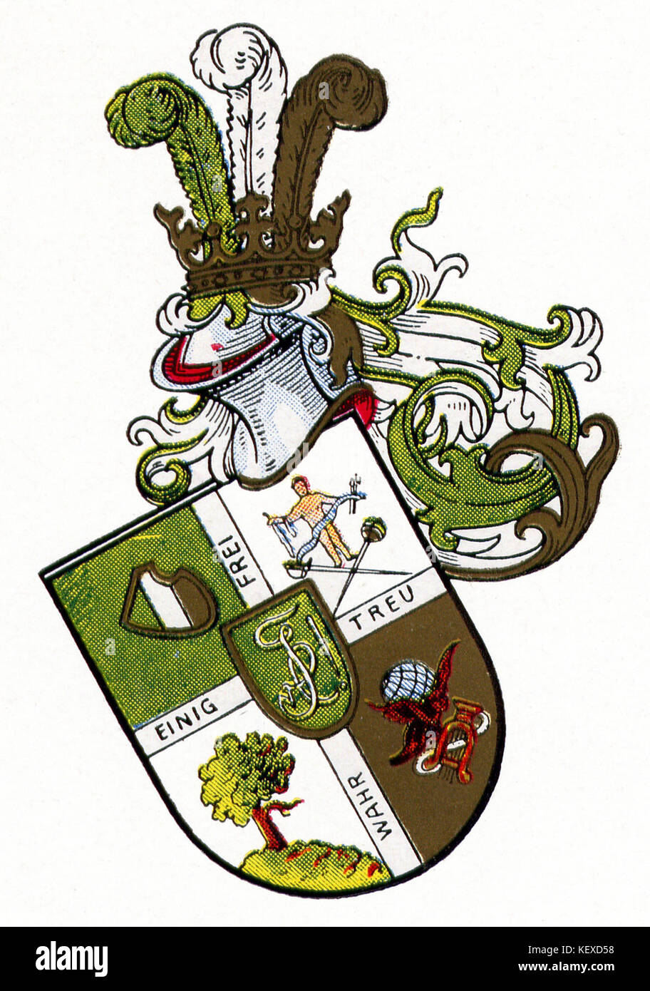 Corps Suevia Prag (Wappen Stock Photo - Alamy