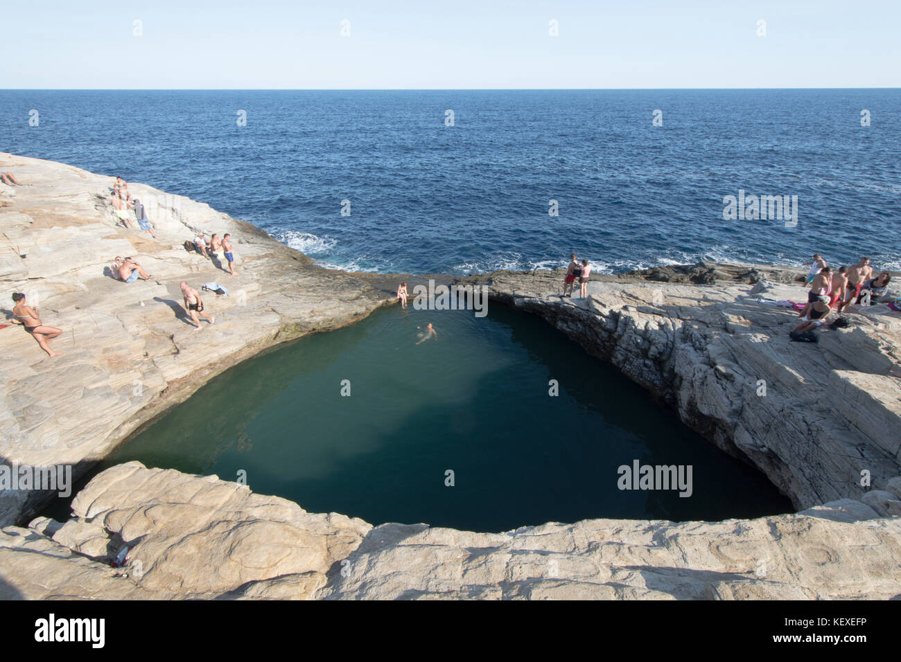 Giola, the lagoon, near the village Astris, Thassos, Greece, Greek ...