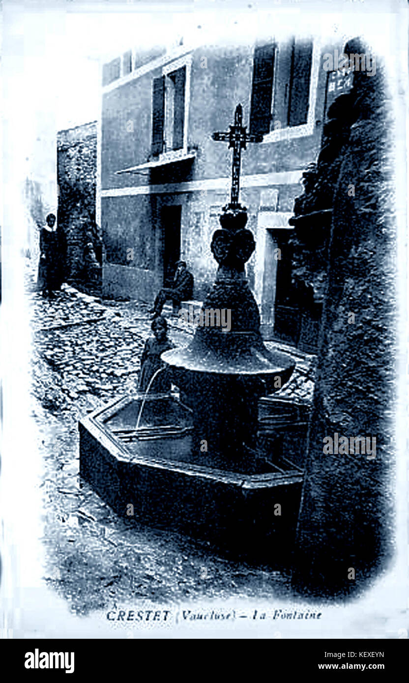 Crestet la Fontaine Stock Photo - Alamy