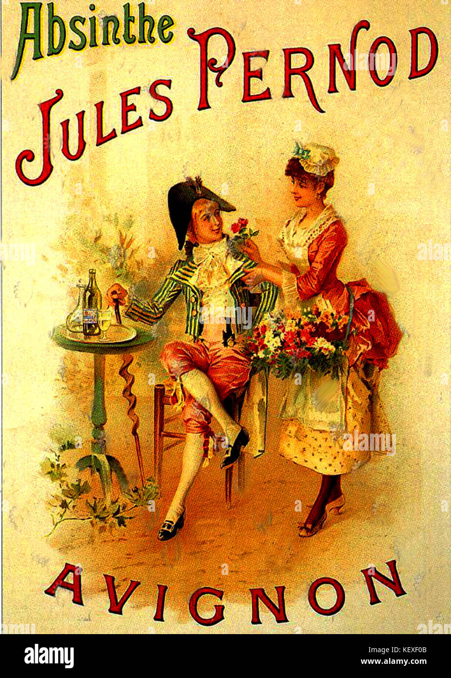 Avignon Absinthe Jules Pernod pub avant 1907 Stock Photo - Alamy