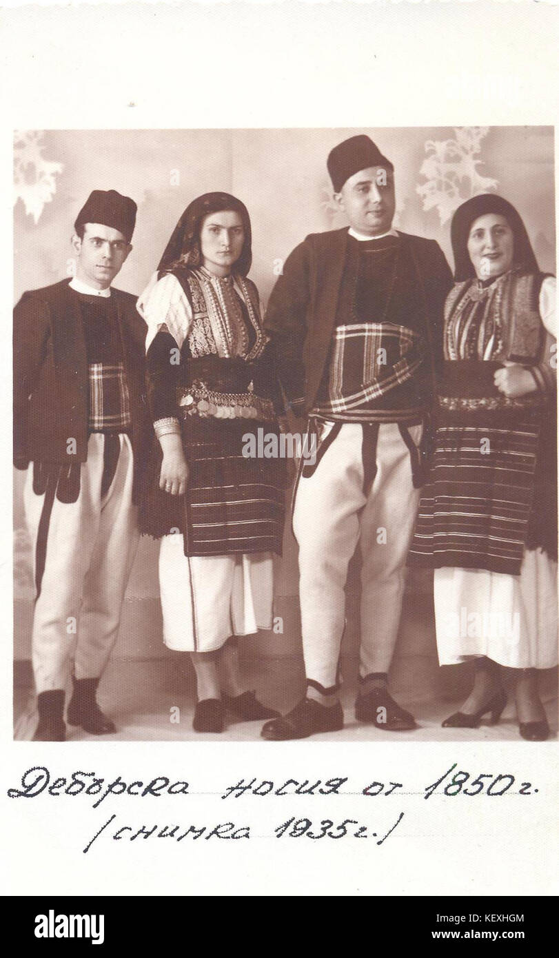 1735K 1 371 1 National costumes of Debar Stock Photo - Alamy