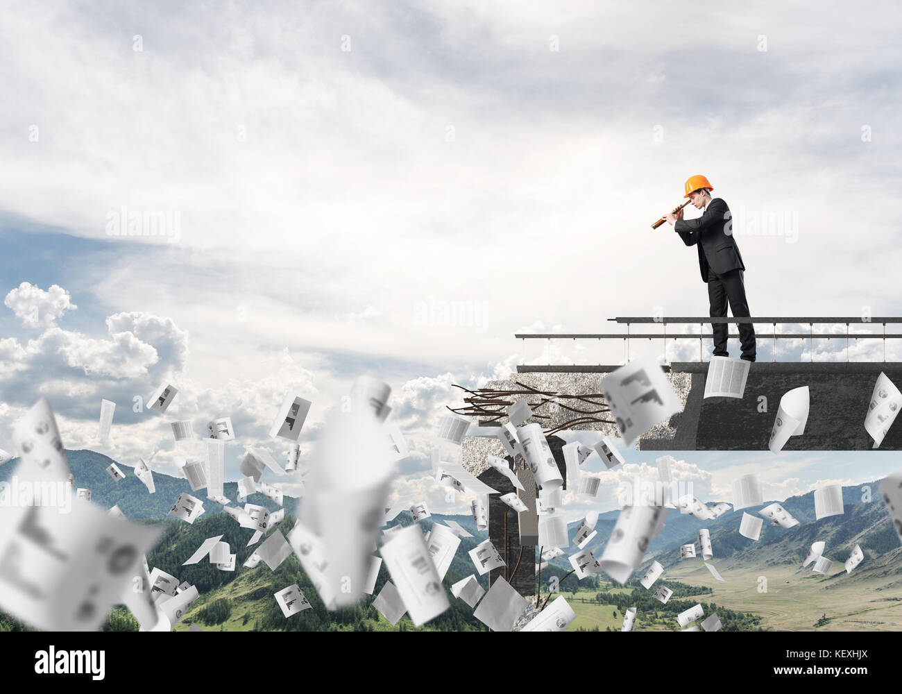 Looking up for new ways of problems solution Stock Photo - Alamy