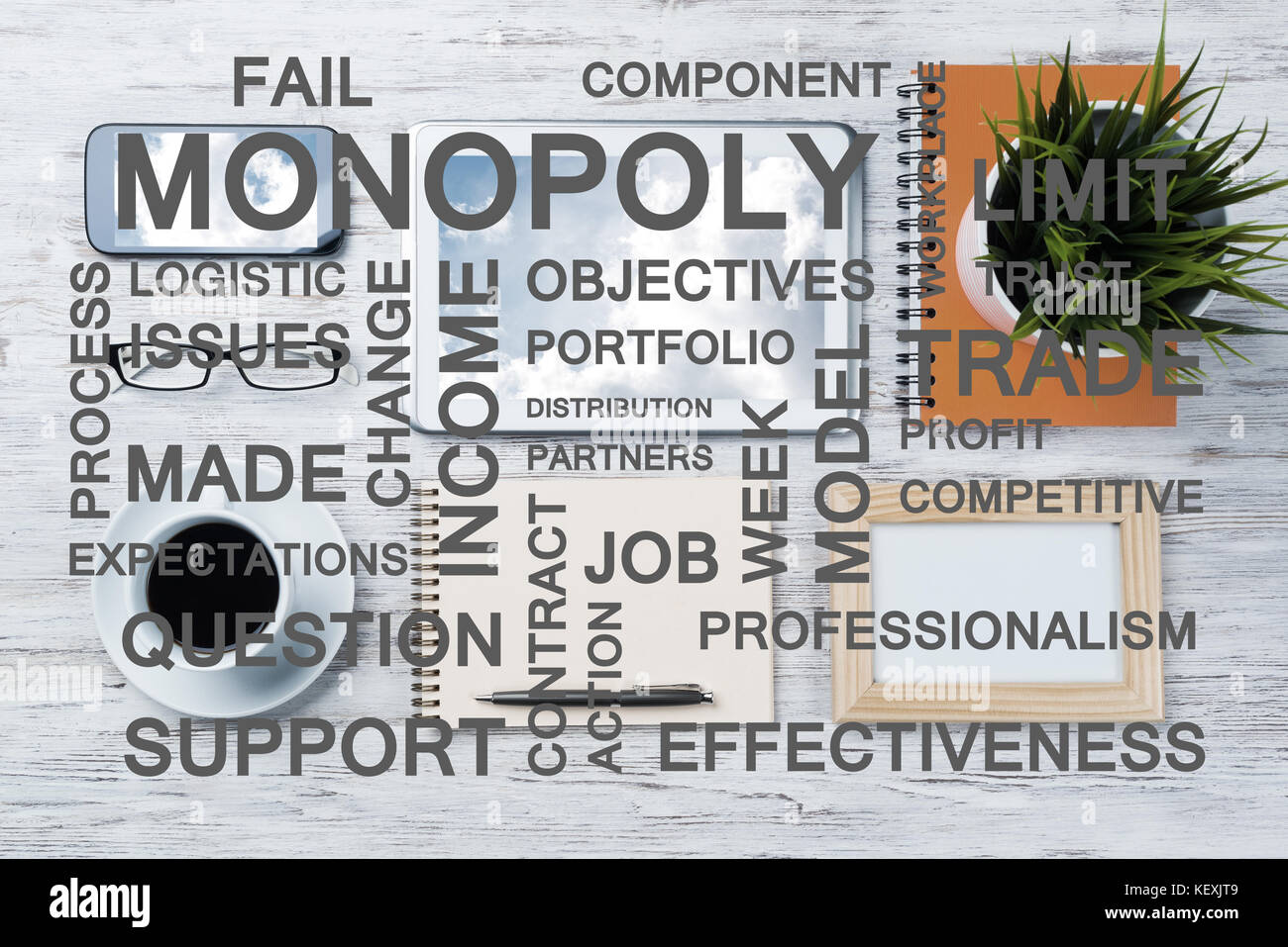 Modern workplace concept Stock Photo - Alamy