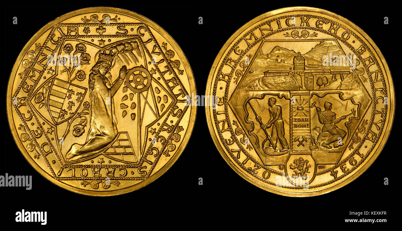 Czechoslovakia 1934 10 Ducats Stock Photo - Alamy