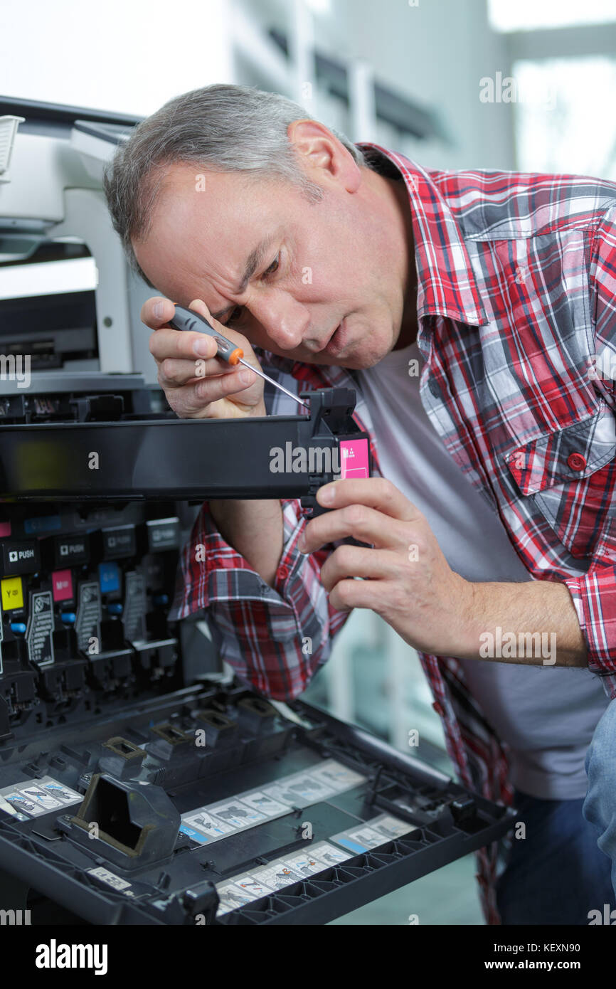 office maintenance technician Stock Photo - Alamy