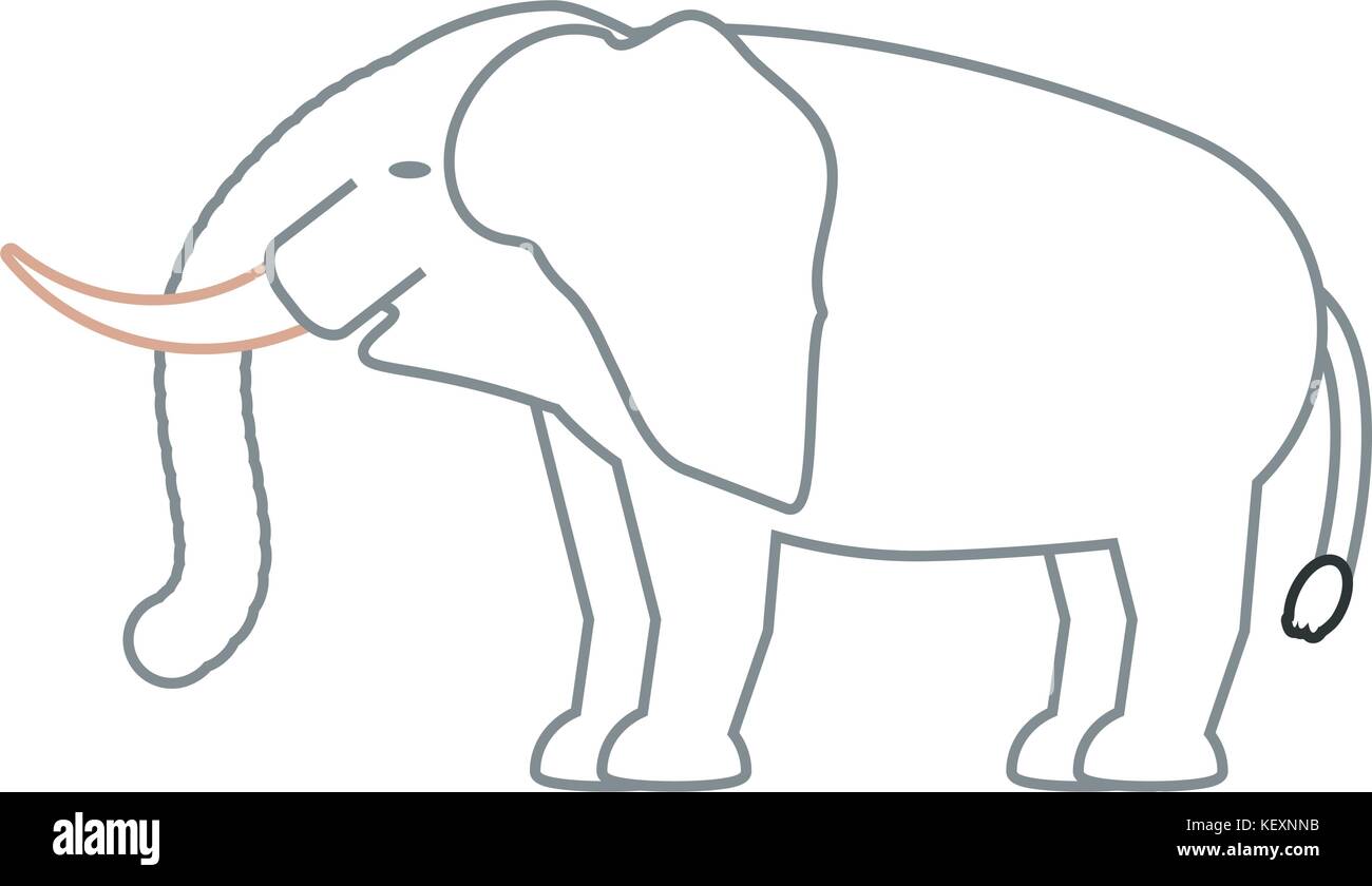 elephant icon over white background vector illutration Stock Vector ...