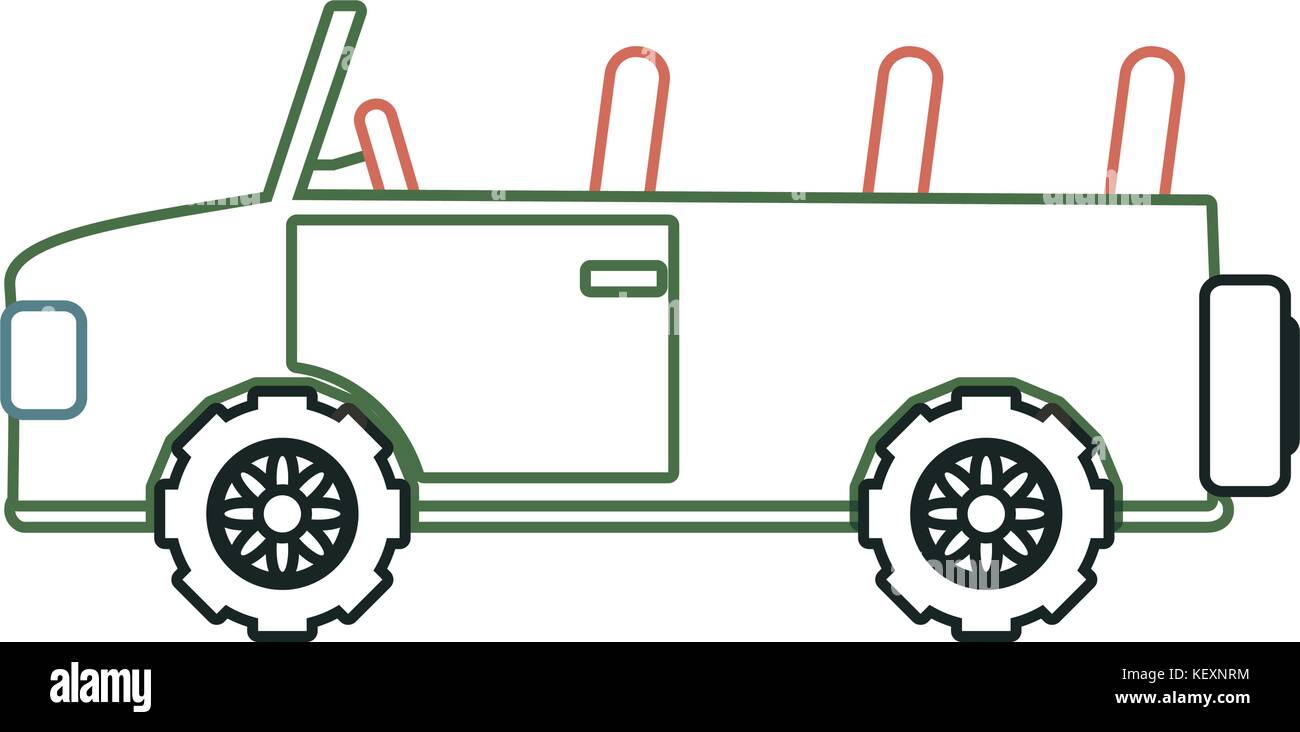 safari car icon over white background vector illustration Stock Vector ...