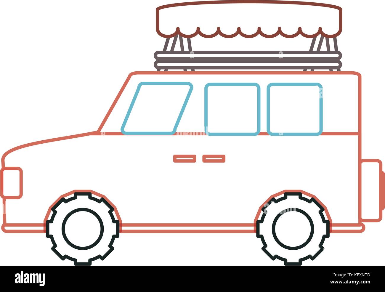 Africa safari truck Stock Vector Images - Alamy