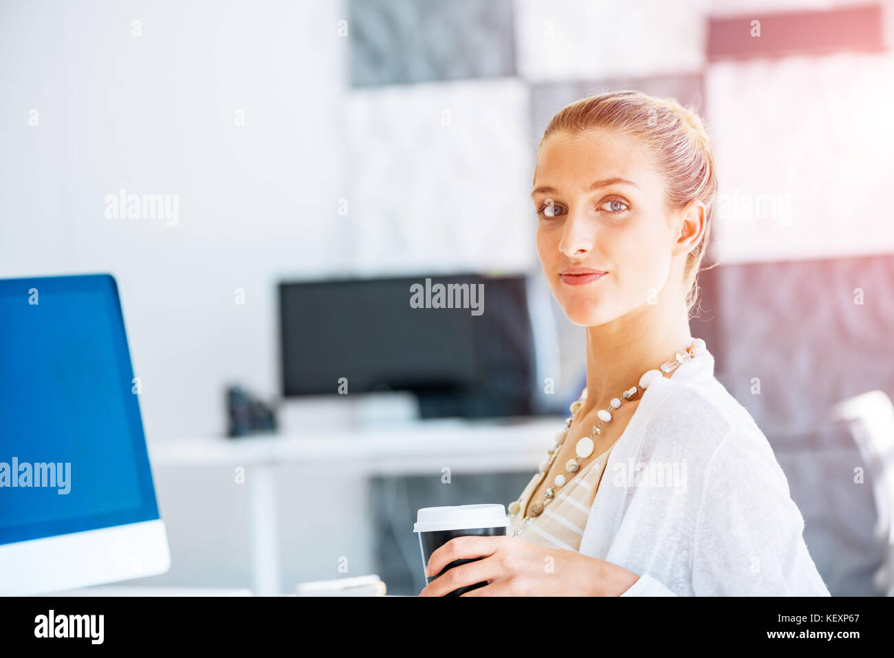 Elegant office worker Stock Photo - Alamy