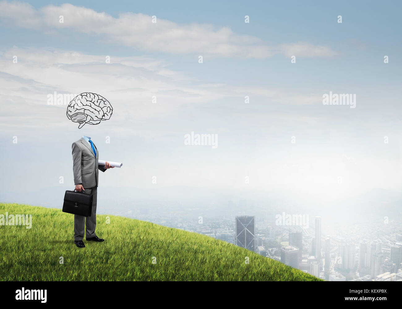 Man of great mind Stock Photo - Alamy