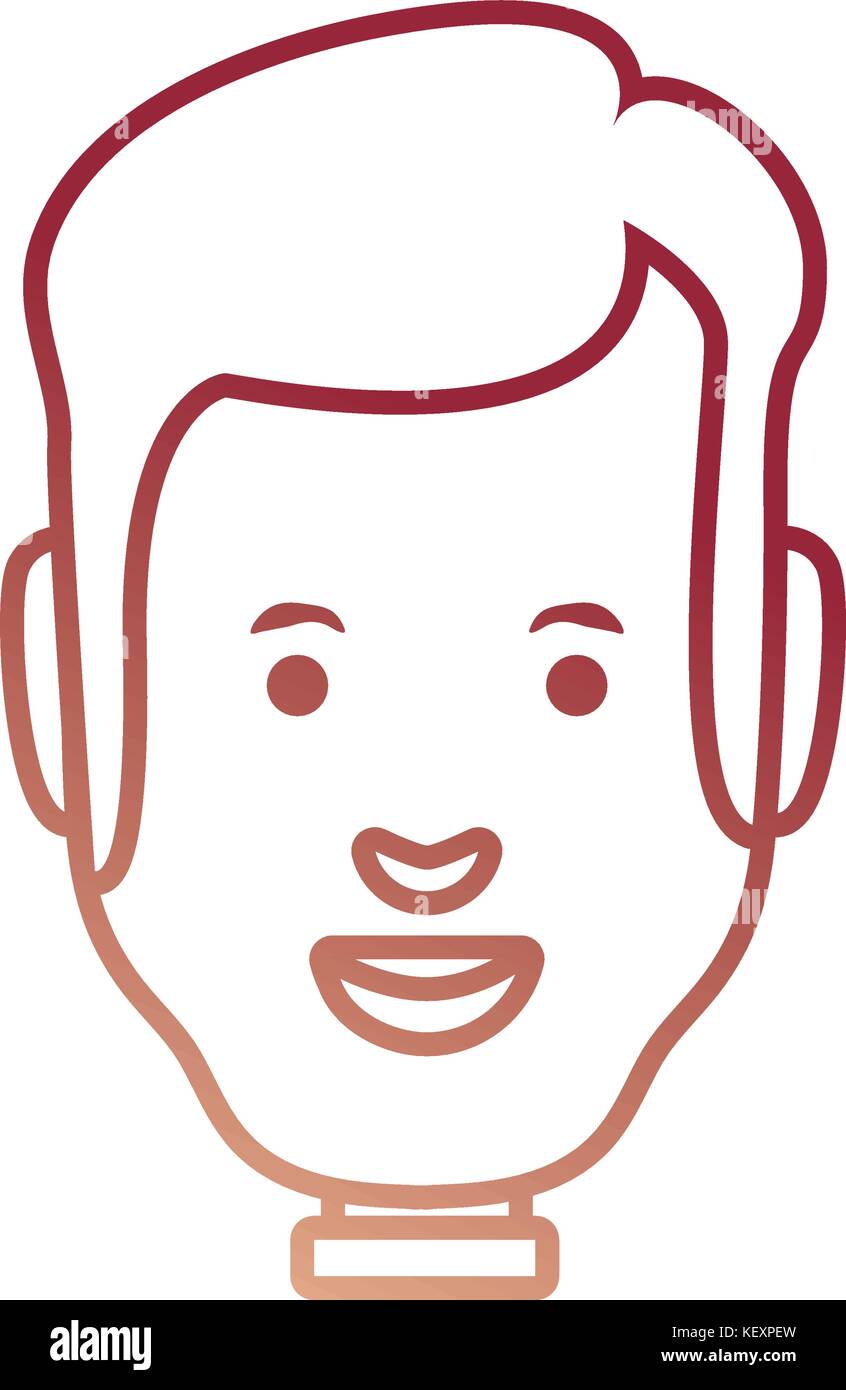 man face icon over white background vector illustration Stock Vector ...
