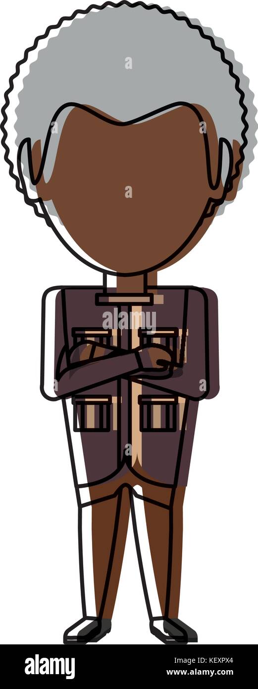 avatar safari hunter icon over white background colorful design vector ...